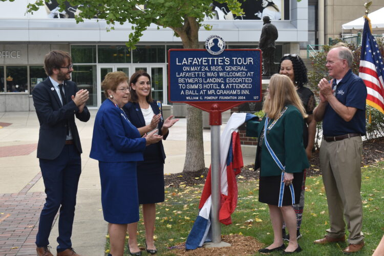 Lafayette Trail Marker Is Dedicated in Wheeling | News, Sports, Jobs ...
